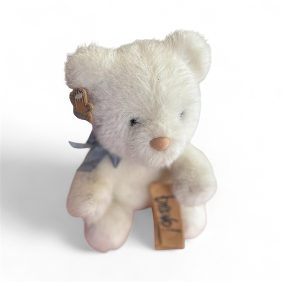 Applause | Toys | Applause Bravo White Sugar Baby Plush Teddy Bear Blue ...